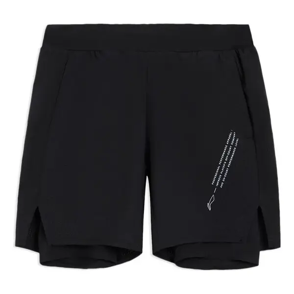 LI-NING Graphic Basketball Training Shorts - Black/white