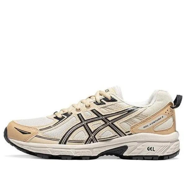 Asics Gel-venture Athletic Shoes - Beige/black/white