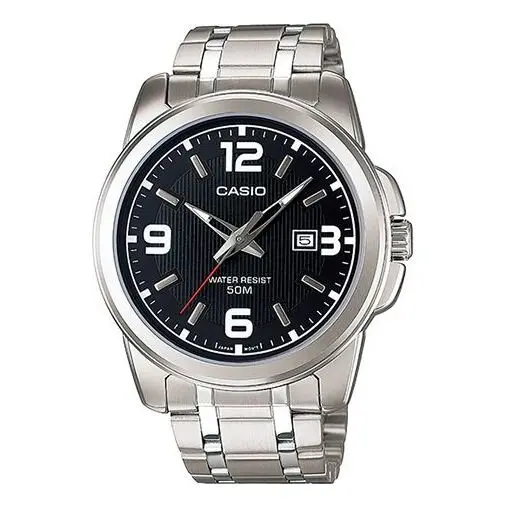 Casio Stainless Steel Quartz Analog Watch - Black