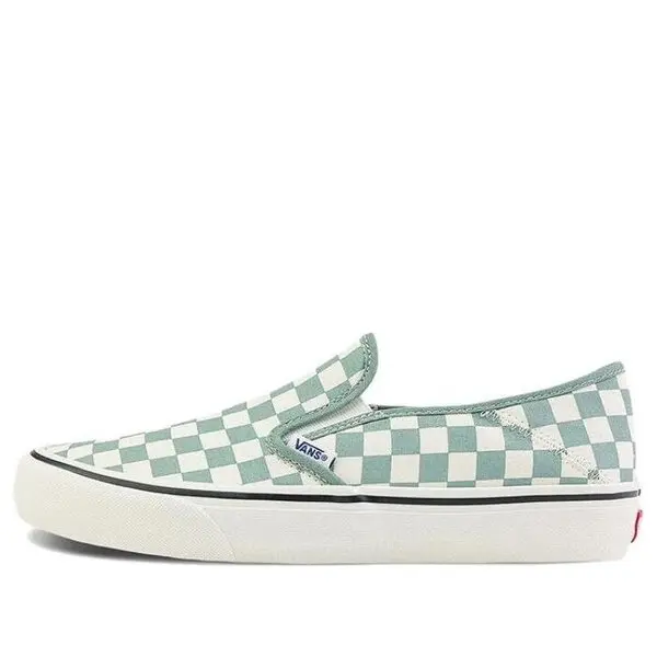 VANS Slip-on Vr3 Checked Shoes - Mint Green/white