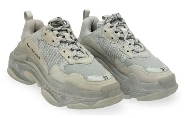 Balenciaga Triple S Sneakers - White/grey