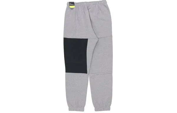 Nike Solid Color Casual Fleece Lined Sports Long Pants Gray