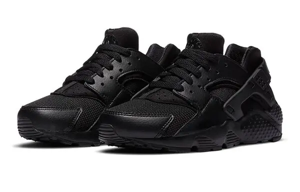 Nike Huarache Run Low Top Sneakers - Black