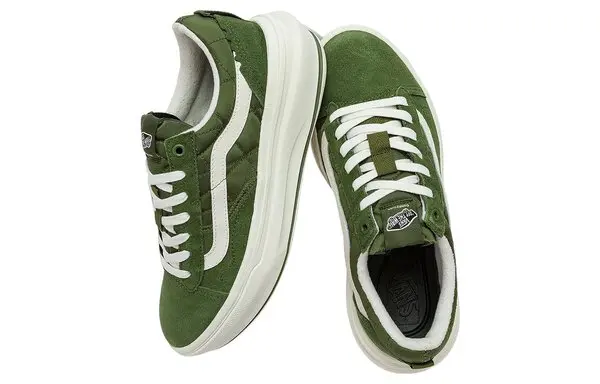VANS Old Skool Overt Plus Comfycush "cozy Camper" Sneakers - Green
