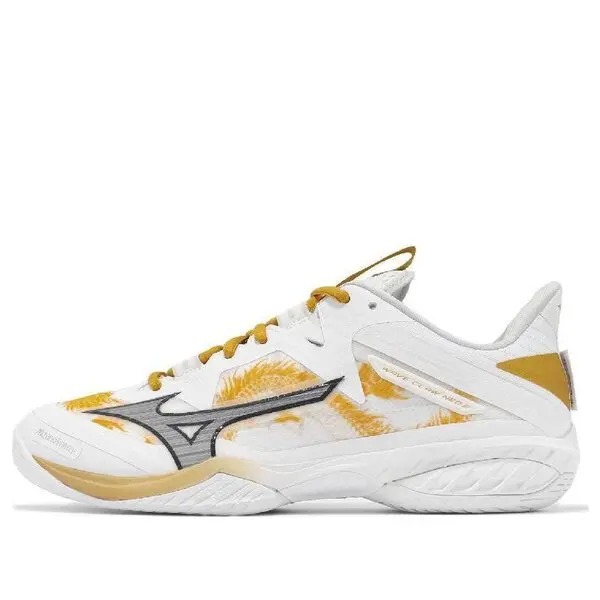 Mizuno Wave Claw Neo 2 Athletic Sneakers - White/gold/grey