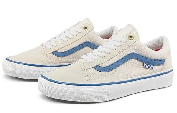 VANS Skate Old Skool 'raw Canvas Blue - White/blue