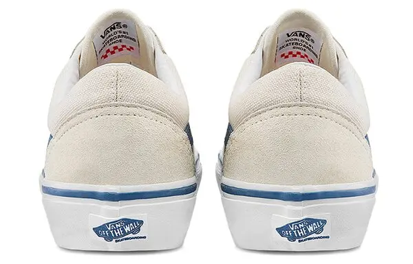 VANS Skate Old Skool 'raw Canvas Blue - White/blue