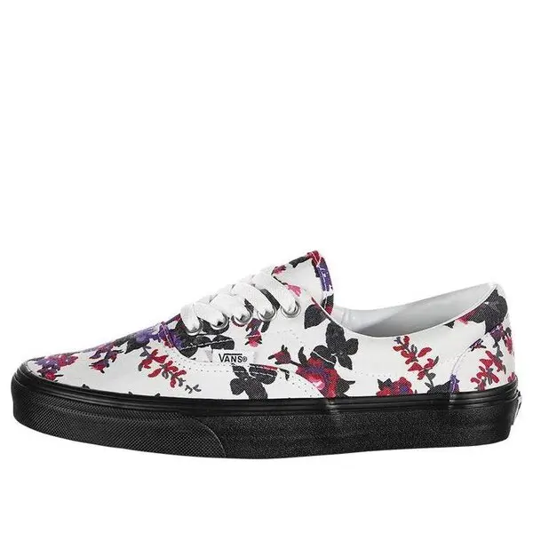VANS Era Floral Print Sneakers - White/black/red