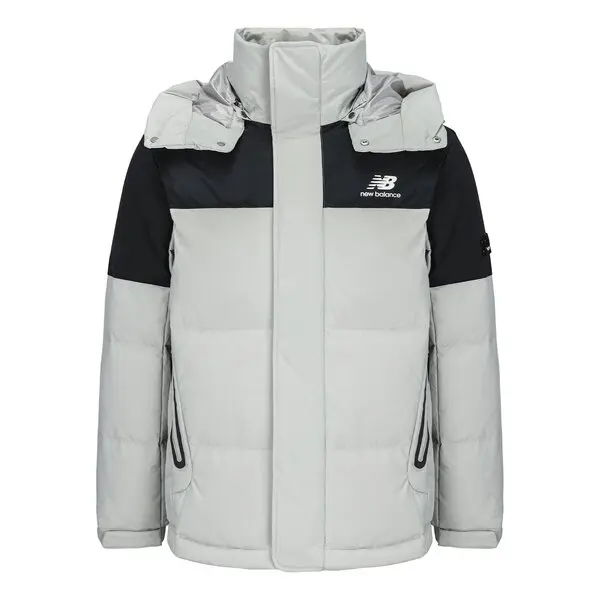 NEW BALANCE Winter Classic Down Jacket - White/black