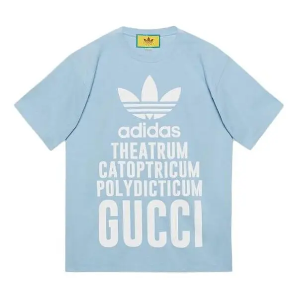 Gucci X Adidas Cotton T-shirt - Blue