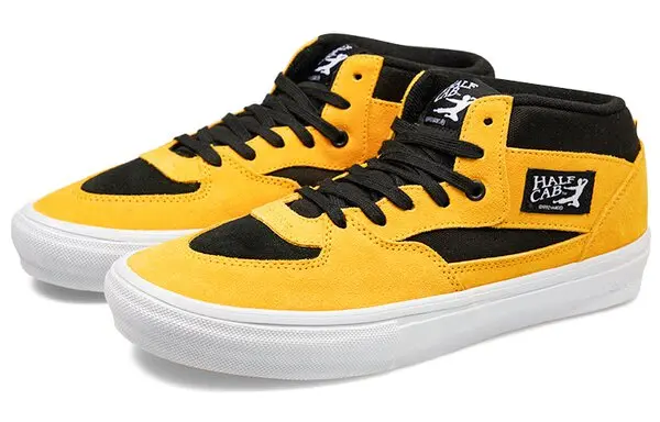 VANS Half Cab Mid-top Sneakers - Yellow/black
