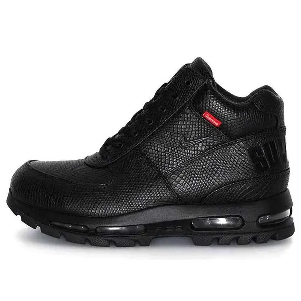 Nike Supreme X Air Max Goadome Snakeskin' Boots - Black