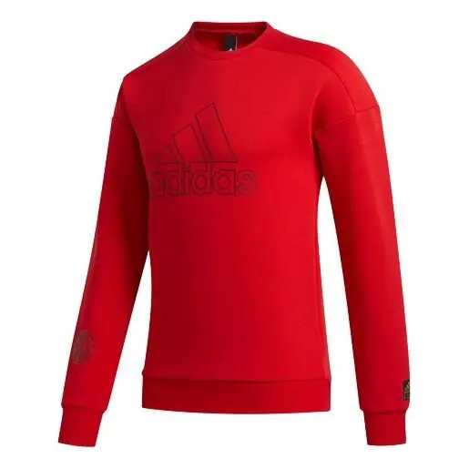 Adidas Logo Print Pullover Sweatshirt