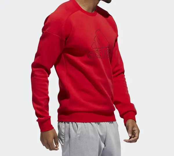 Adidas Logo Print Pullover Sweatshirt