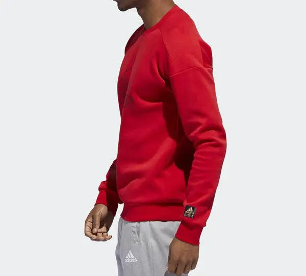 Adidas Logo Print Pullover Sweatshirt