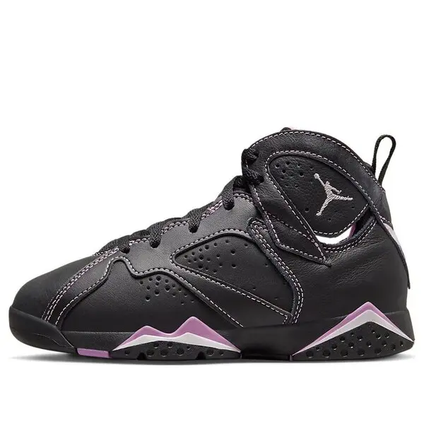 JORDAN 7 Retro High Top Sneakers - Black/barely Grape/rush Fuchsia