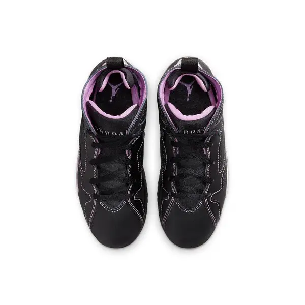 JORDAN 7 Retro High Top Sneakers - Black/barely Grape/rush Fuchsia
