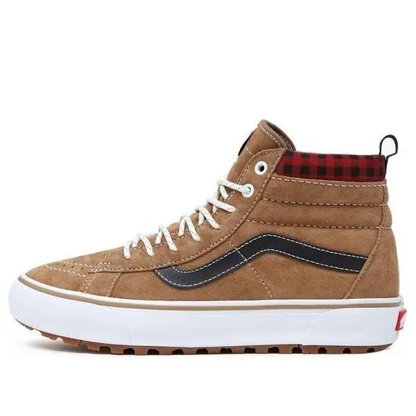 VANS Sk8-hi Mte-1 "plaid Brown" High-top Sneakers