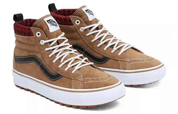 VANS Sk8-hi Mte-1 "plaid Brown" High-top Sneakers