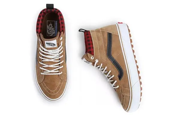 VANS Sk8-hi Mte-1 "plaid Brown" High-top Sneakers