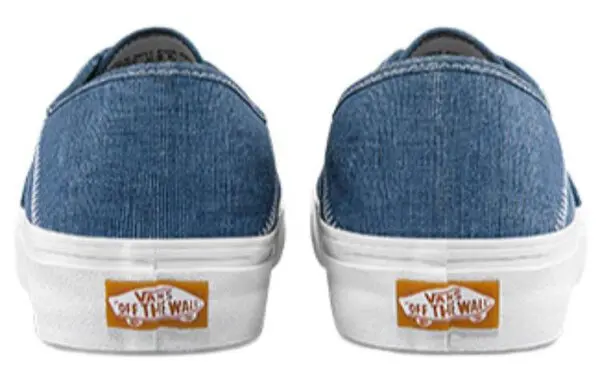 VANS Authentic Low Top Lace Up Sneakers - Blue/white