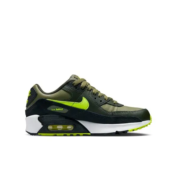 Nike Max 90 Leather Sneakers - Medium Olive/black/sequoia