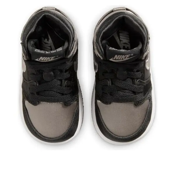 JORDAN 1 Retro High Og "satin Shadow" Td Sneakers - Black/medium Grey/white