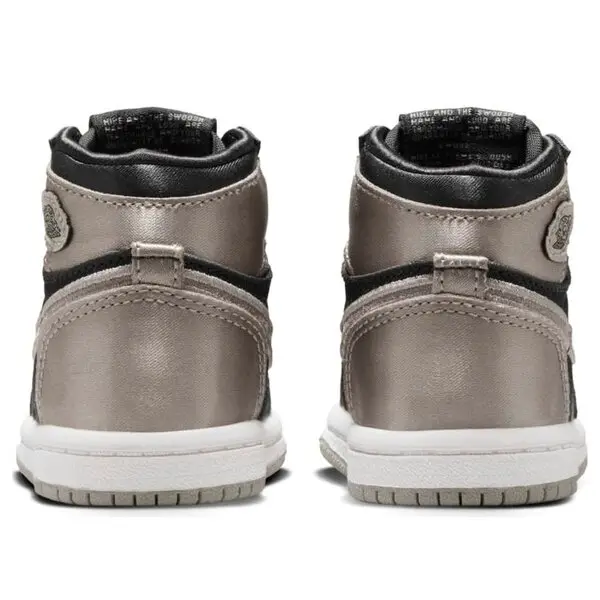 JORDAN 1 Retro High Og "satin Shadow" Td Sneakers - Black/medium Grey/white