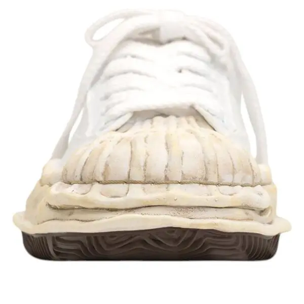 Mihara Yasuhiro Blakey Og Sole Film Attached Canvas Low Top Sneakers - White