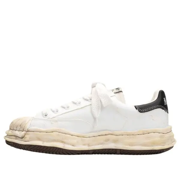 Mihara Yasuhiro Blakey Og Sole Film Attached Canvas Low Top Sneakers - White