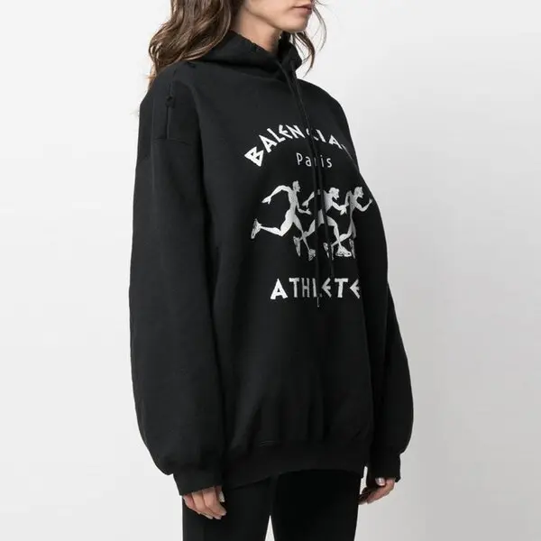 Balenciaga Logo Printed Hoodie