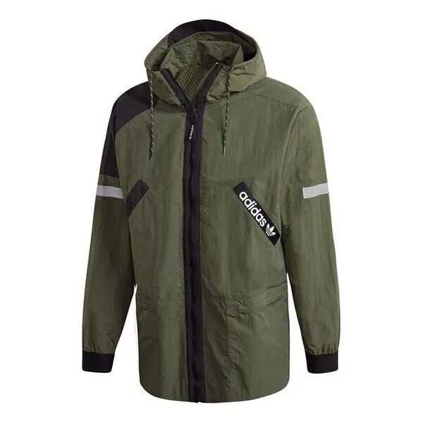 Adidas Originals Zip-up Hooded Track Jacket - Green