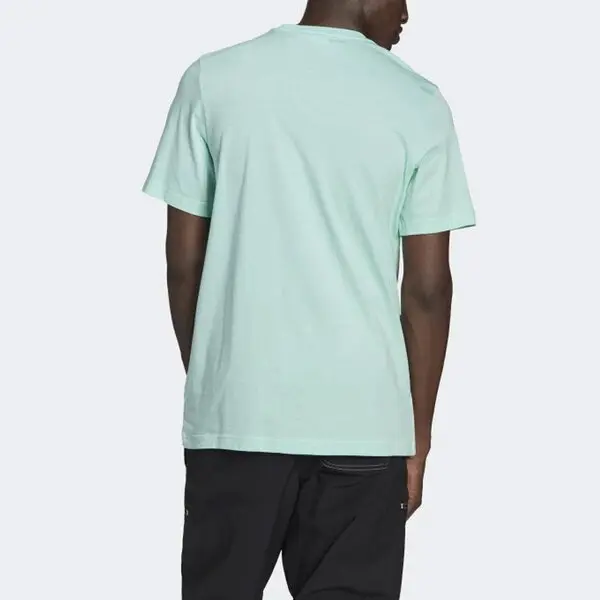 Adidas Originals Casual Solid Color Knit Short Sleeve - Green