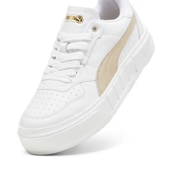 PUMA Cali Court Leather Sneakers - White/putty