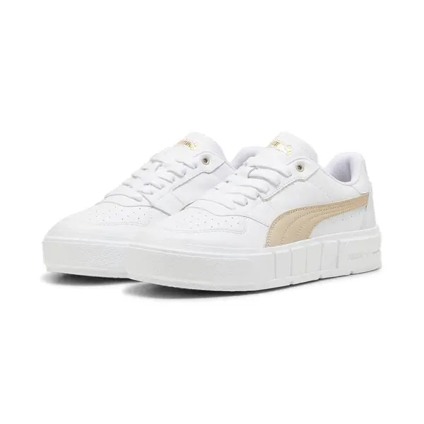 PUMA Cali Court Leather Sneakers - White/putty