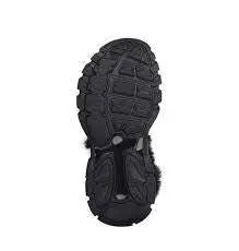 Balenciaga Track Sandals With Fake Fur