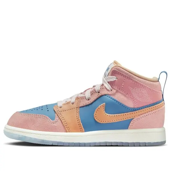 JORDAN Air 1 Mid "zen - Aegean Storm/hemp/pink Oxford