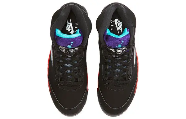 JORDAN Air 5 Retro "top 3" Sneakers - Black/fire Red/grape Ice