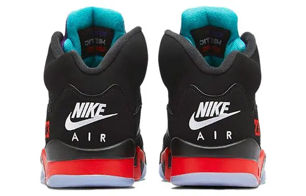 JORDAN Air 5 Retro "top 3" Sneakers - Black/fire Red/grape Ice