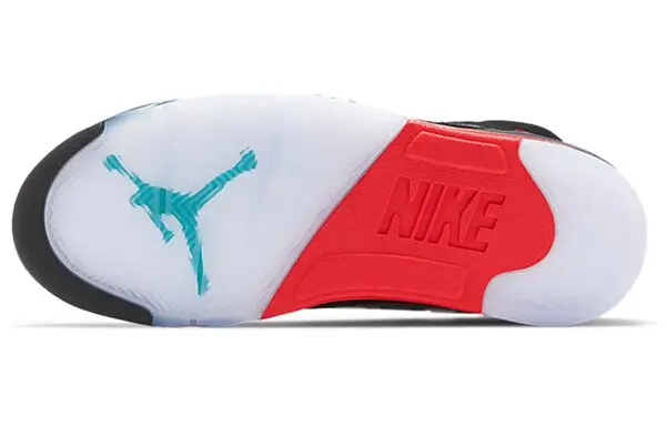 JORDAN Air 5 Retro "top 3" Sneakers - Black/fire Red/grape Ice