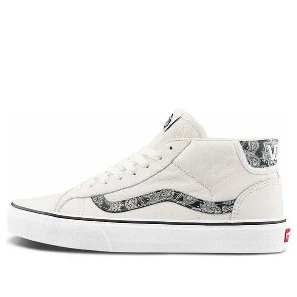 VANS Mid Skool 37 Sport Paisley Sneakers - White/black