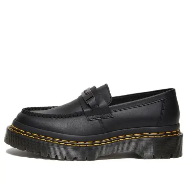 Dr. Martens Penton Bex Double Stitch Leather Loafers - Black