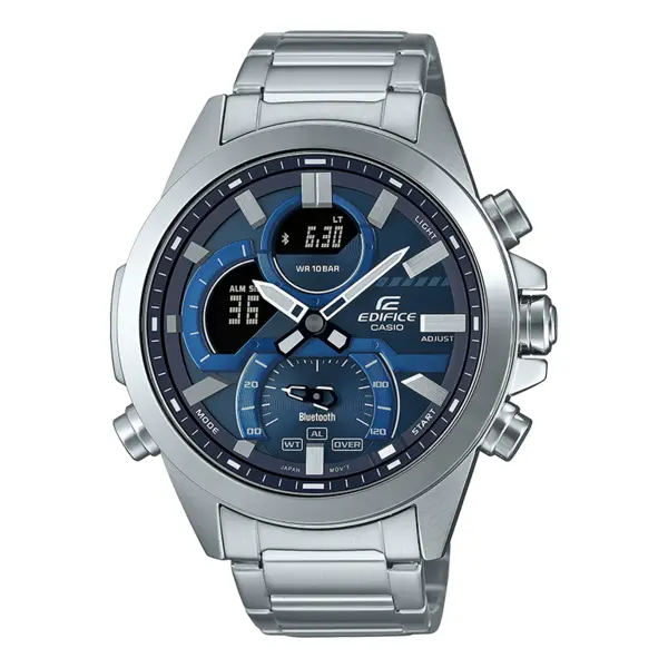 Casio Edifice Series Stainless Steel Analog Watch With Bluetooth Connectivity - Blue