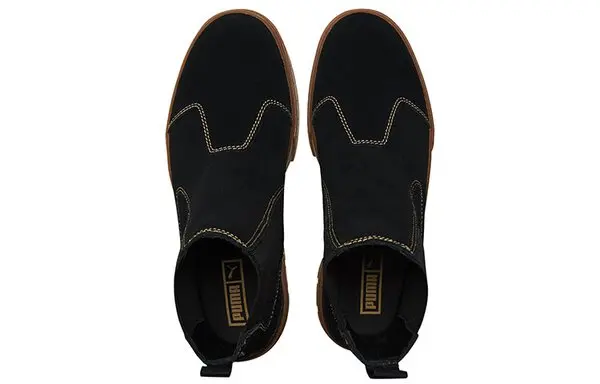 PUMA Mayze Chelsea Suede Boot - Black/brown