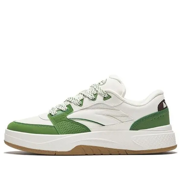 ANTA Casual Lace-up Sneakers - White/green