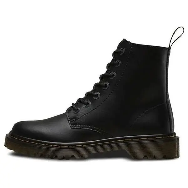 Dr. Martens Luana 7-eye Lace Up Combat Boots - Black