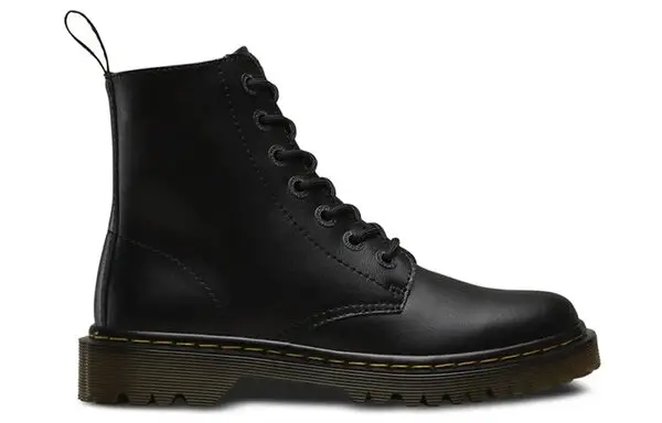 Dr. Martens Luana 7-eye Lace Up Combat Boots - Black