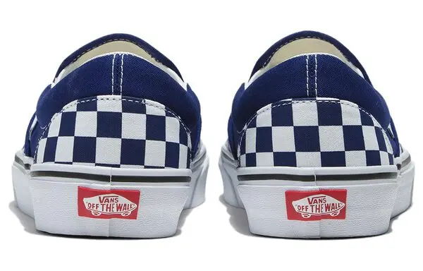 VANS Classic Slip-on Checked Sneakers - Beacon Blue