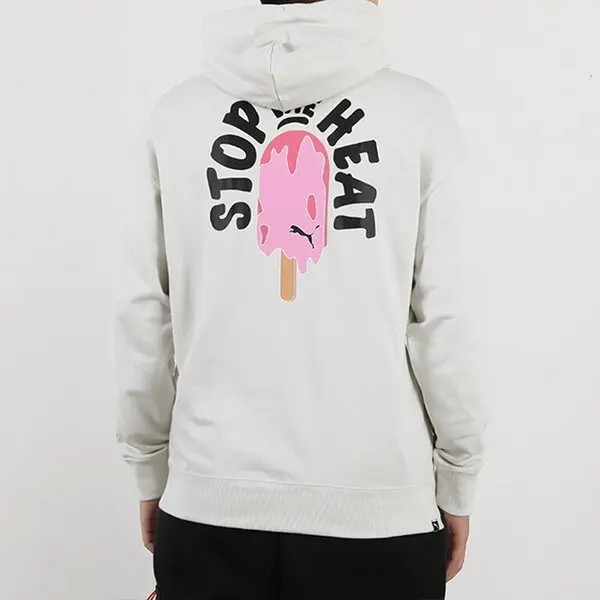 PUMA Alphabet Printing Casual Hooded Pullover