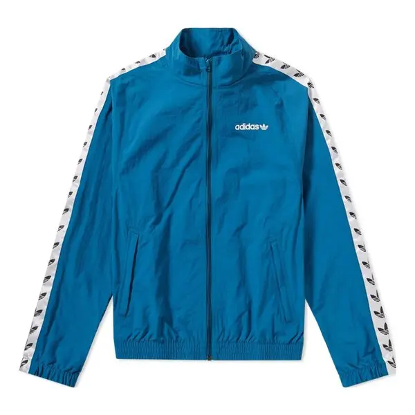 Adidas Originals Vintage Track Jacket With Taped Side Stripe - Blue
